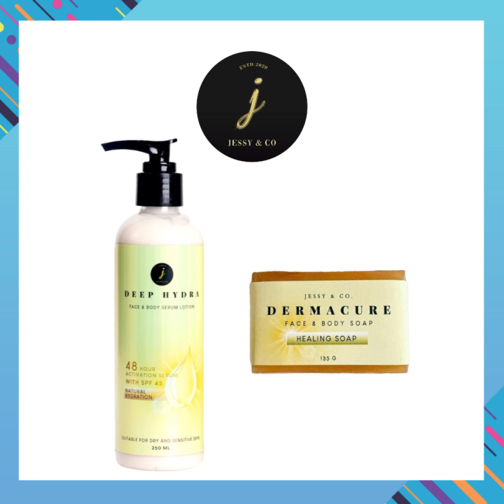 Jessy & Co Dermacure Soap | Deep Hydra Serum Lotion | Lazada PH