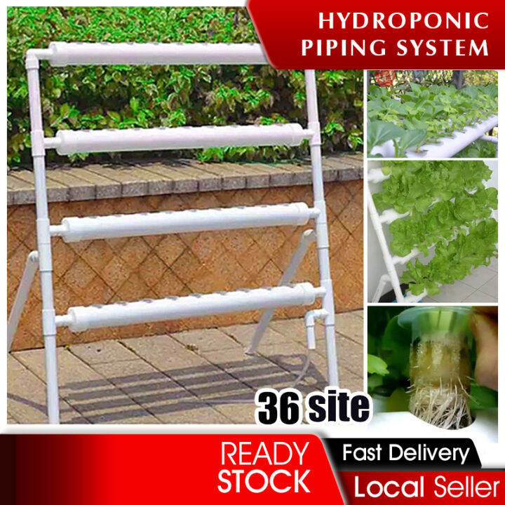 Hydroponic Set / Hidroponik Set 36 Holes Ladder Four Tier - DIY ...