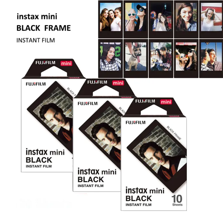 Fujifilm Instax Mini Color Film Black 30 Sheets for Fuji Instax Mini 11 ...