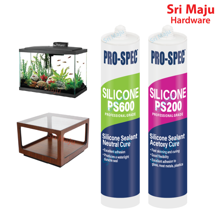 MAJU Pro-Spec PS 200 600 Silicone Sealant Neutral Acetoxy Silicon Glass ...