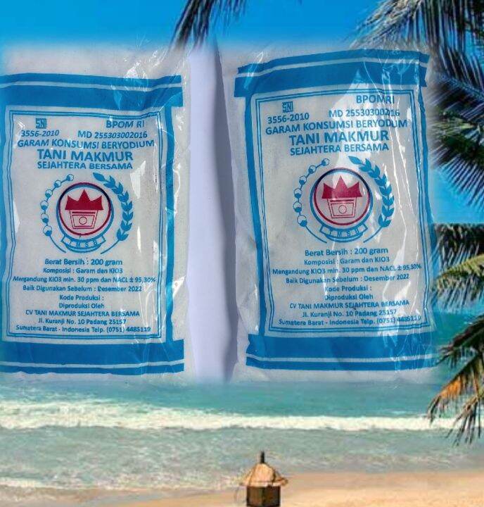 Garam Meja halus murah beryodium 200g merk Tani makmur | Lazada Indonesia