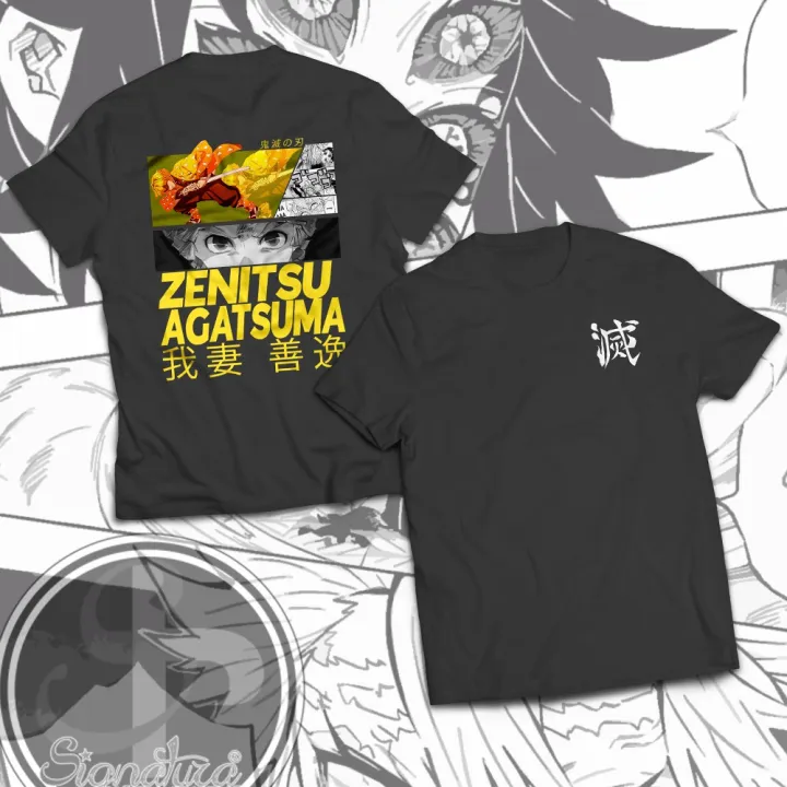 Signatura Tees Anime Shirts Demon SlayerKimetsu no Yaiba | Zenitsu ...