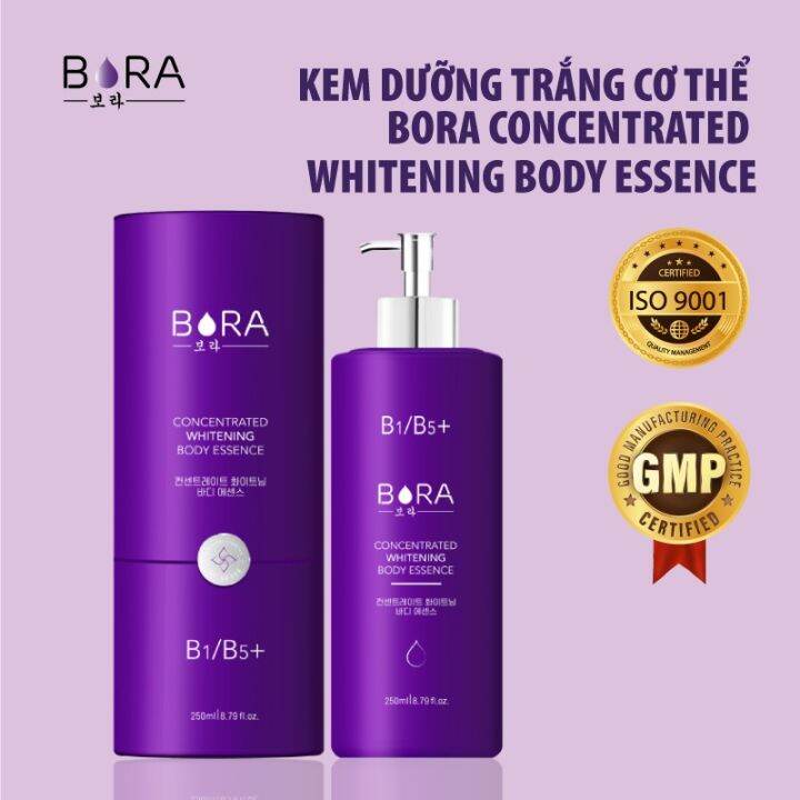 Sữa dưỡng thể trắng da toàn thân Bora Body Essence tinh dầu nước hoa 250ml | Lazada.vn