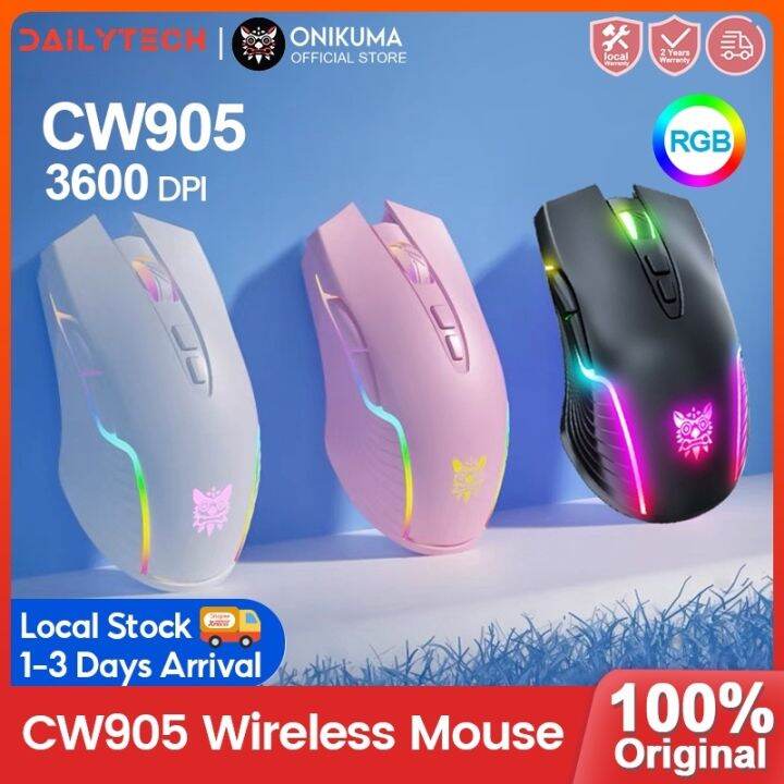 ⚡Local Stock⚡ Onikuma CW905 Wireless Mouse Gaming Mouse with 600-3600 ...