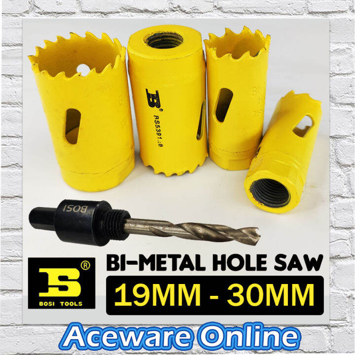 BI-Metal 19mm to 30mm Steel Hole Saw Cutter Drill Bit M3 High Quality ...