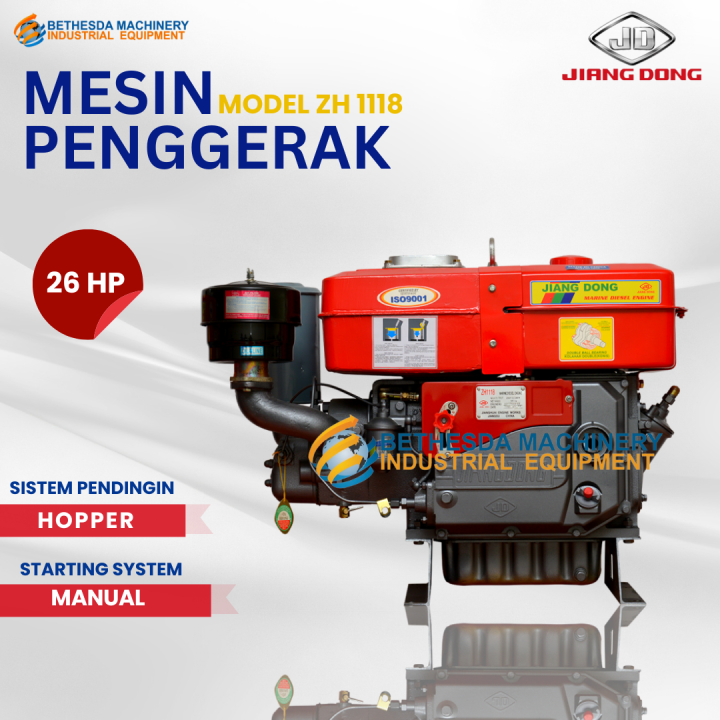 Mesin Penggerak Jiangdong 26 HP / 26PK Hopper Diesel Jiang dong ZH 1118 26HP | Lazada Indonesia