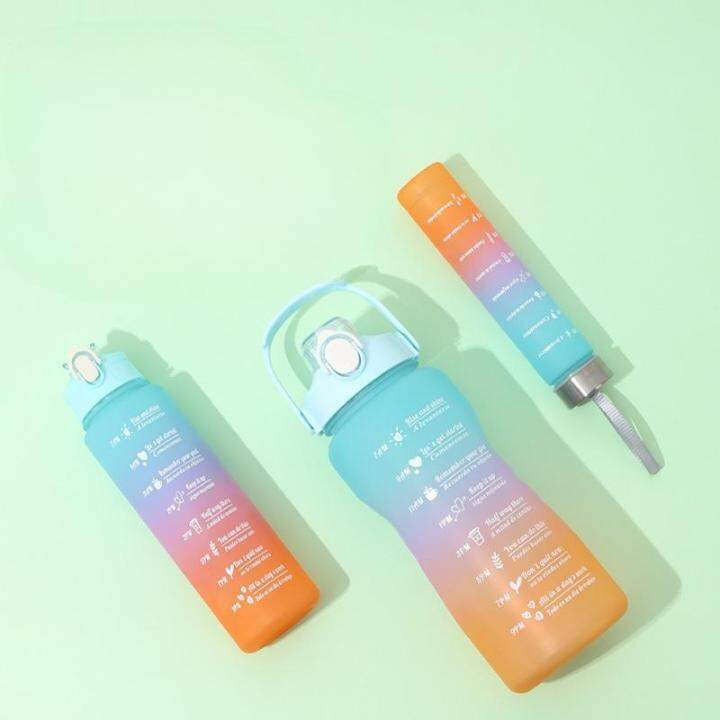 Botol Minum 2liter botol Motivasi viral pelangi lucu free sticker botol ...