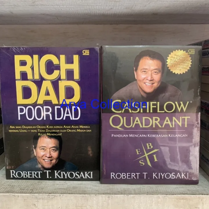 Paket 2 Buku Rich Dad Poor Dad Cashflow Quadrant Robert T Kiyosaki