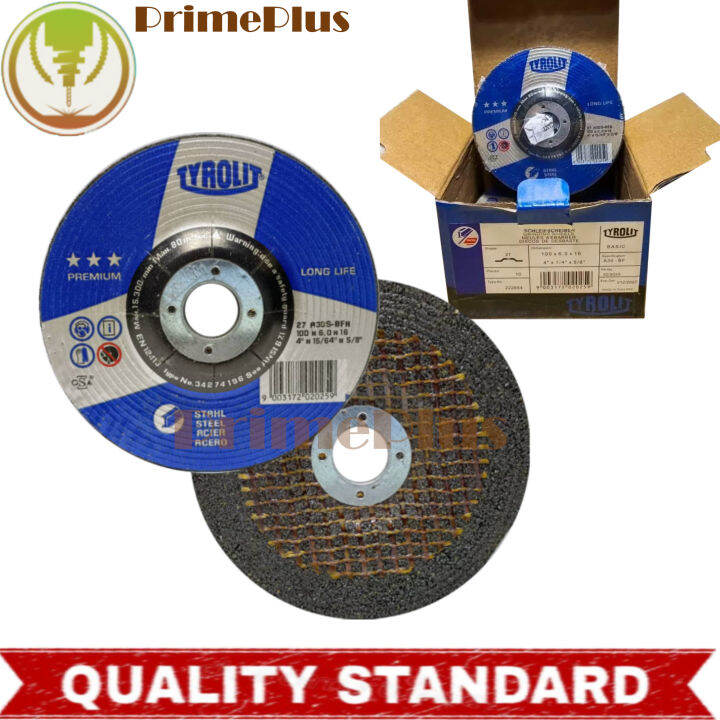 TYROLIT Grinding Disc for STEEL 4" {Sold per box-10pcs} | Lazada PH
