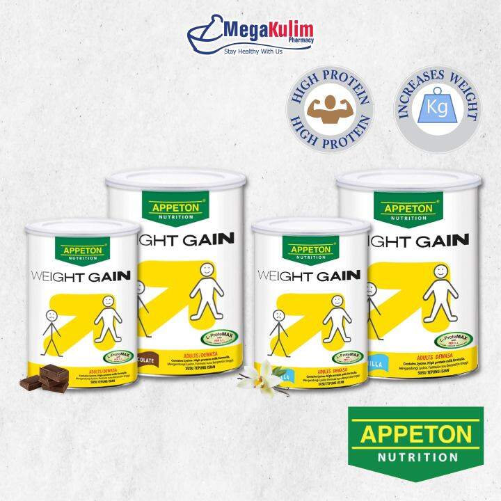 Appeton Weight Gain Adult Vanilla / Chocolate (450g / 900g) | Lazada