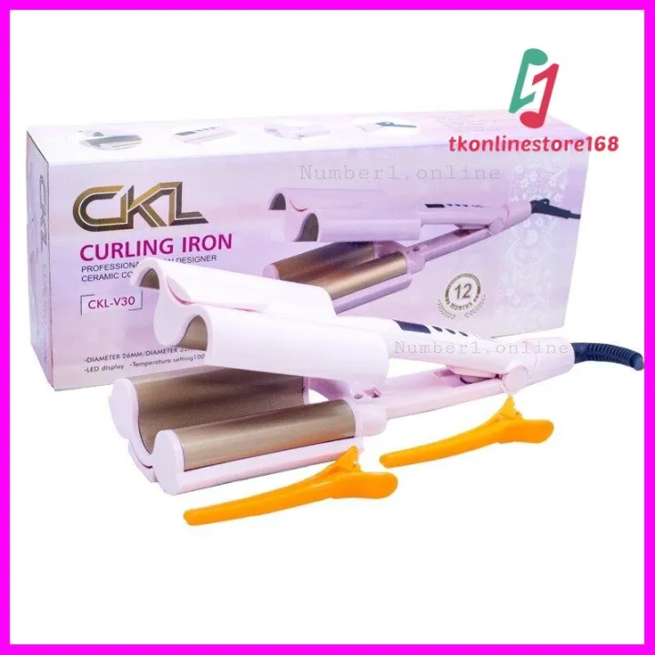 โปรโมชั่นสุดคุ้ม โค้งสุดท้าย ที่หนีบผม เครื่องหนีบผม เครื่องหนีบผมลอนมาม่า CKL-V30 เครื่องหนีบมา ...