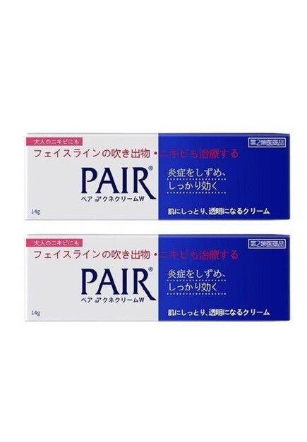 (2pcs) LION (JAPAN) PAIR Acne Cream W 14g 24g Antibacterial Acne Face ...