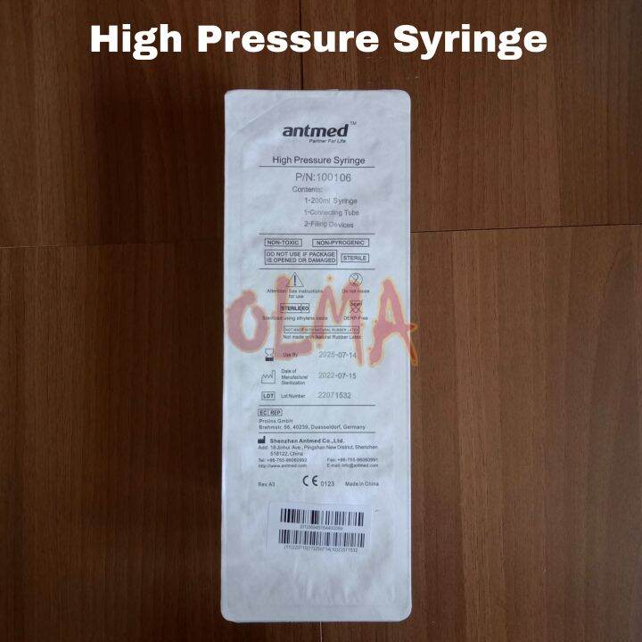 High Pressure Syringe Antmed for Medrad Imaxeon Angiography Room 200ml ...
