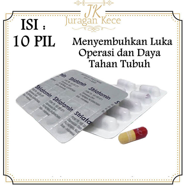 JUKE (1 Blister Isi 10 Pil) Striatamin Obat Penyembuh Luka Dalam Bekas ...