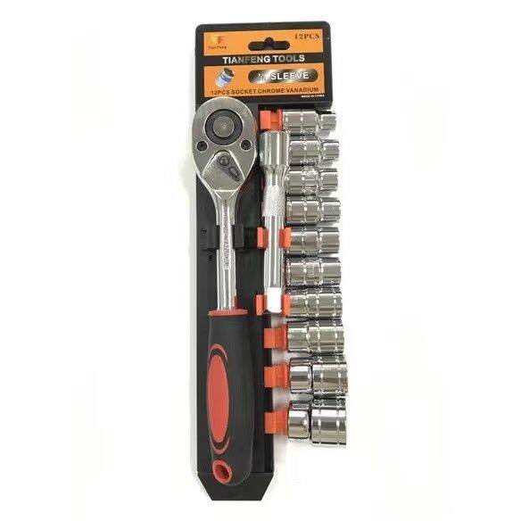 12pcs 1/2 drive socket and ratchet wrench set 8-24mm | Lazada PH