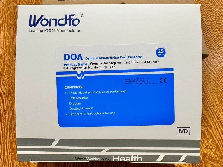 WONDFO DOA DRUG TEST 3 LINES (DRUG OF ABUSE URINE TEST CASSETTE 25'S ...