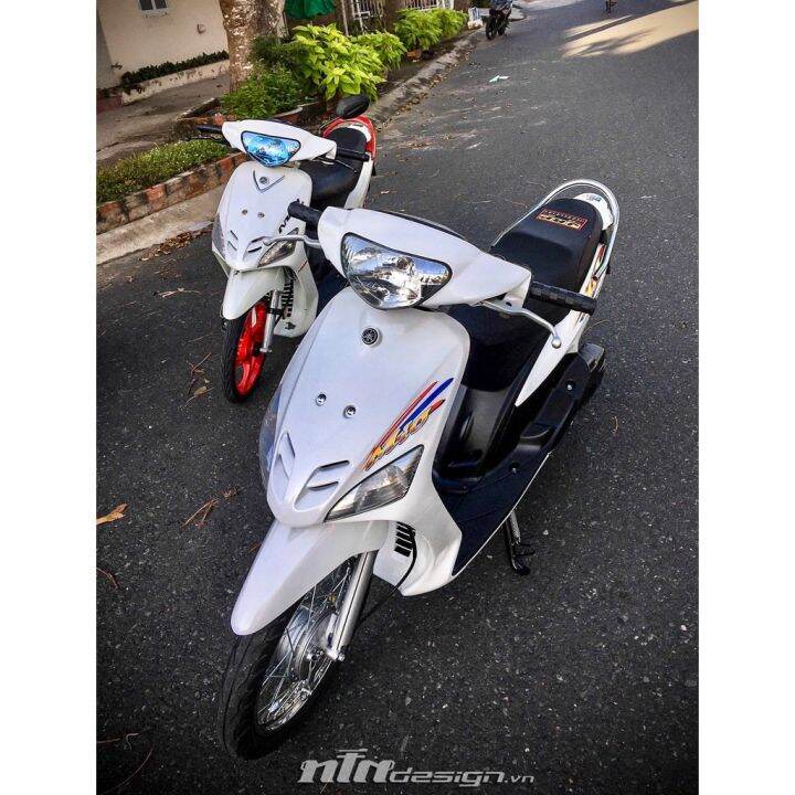 Tem Rời Dán Xe Mio Nhỏ Mẫu Trắng Xanh Cực Đẹp, Hàng 3 Lớp Chất Lượng ...