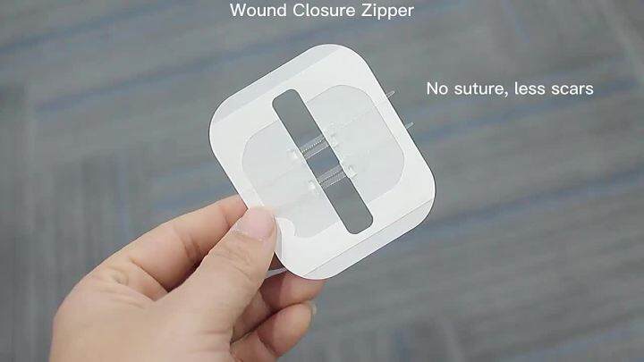 2Bags Zipper Wound Skin Closure Strip With PU Dressing Zip Stitch Free ...