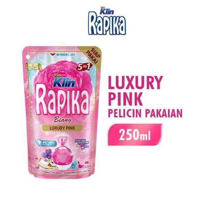 Rapika Biang Refill 250ml Pewangi Pakaian Luxury Pink So Klin Kuning ...