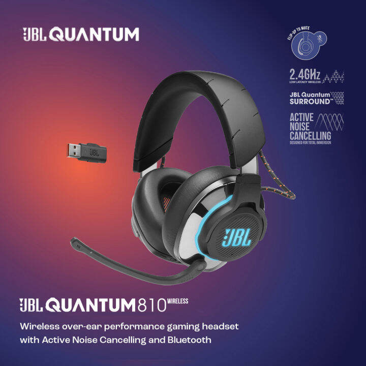 JBL Quantum 810 - Wireless Over-Ear Performance Gaming Headset with Noise Cancelling | Lazada ...