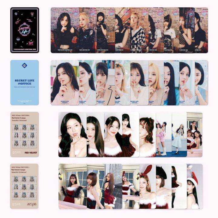 Kpop Aespa Christmas Photo Card Twice Mini Album Peripheral Small Red ...