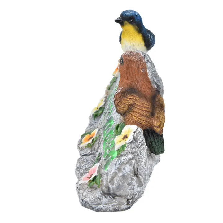 Birds Figurines, Waterproof Vivid Details Bird Garden Statue for Home ...