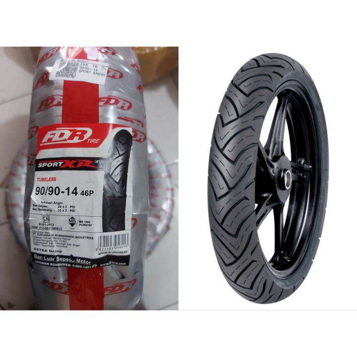 BAN LUAR FDR 80/90-14 SPORT XR EVO TUBELESS RING 14 | Lazada Indonesia