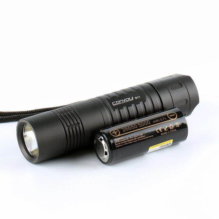Convoy S11 XHP70.2 XHP70.3 HI LED ,26650 flashlight ,torch,with 26650 ...