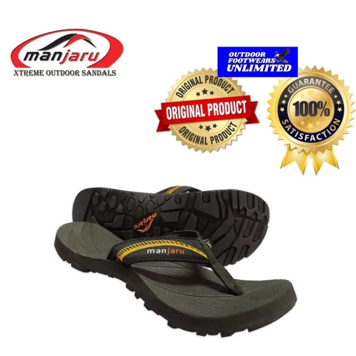 ⊙ MANJARU SPEED SLIPPERS (BLACK/YELLOW GOLD) | Lazada PH