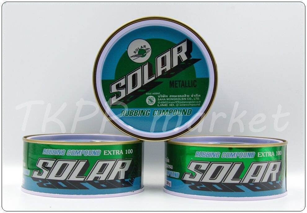 ยาขัดหยาบ SOLAR โซล่า EXTRA-100 SOLAR Polyurethane Rubbing Compound Extra-100 เนื้อละเอียด ใช้ ...