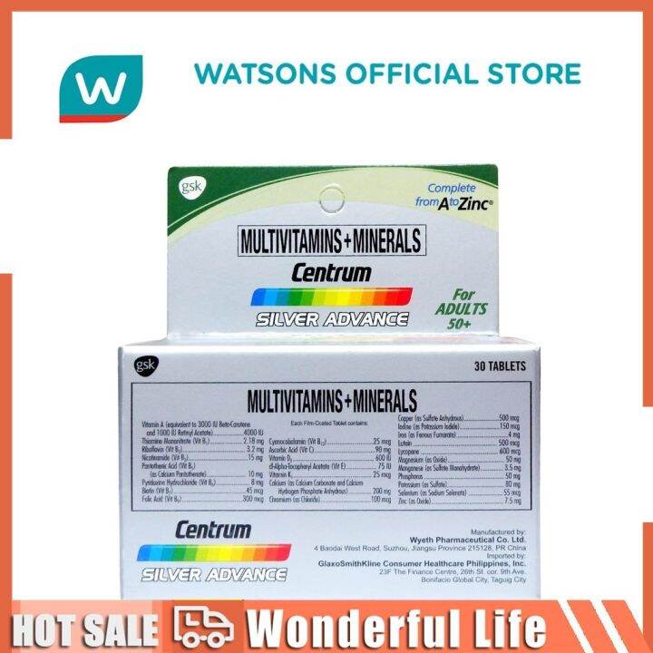 CENTRUM Silver Advance Bottle of 30 Tablets | Lazada PH