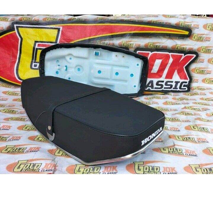 JOK GL100 SPON BIRU KULIT AMPLAS - Jok gl 100 amplas - jok motor custom ...