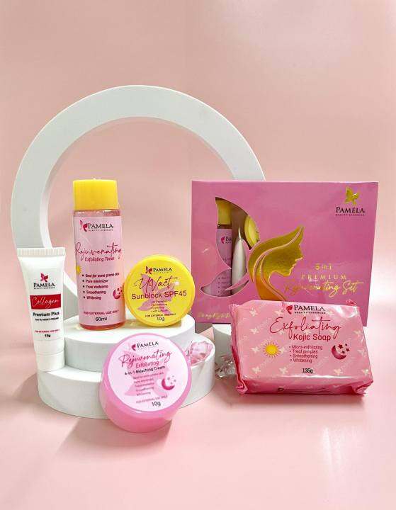 Pamela 5in1 Premium Rejuvenating Set 100% PROVEN EFFECTIVE TO WHITEN ...