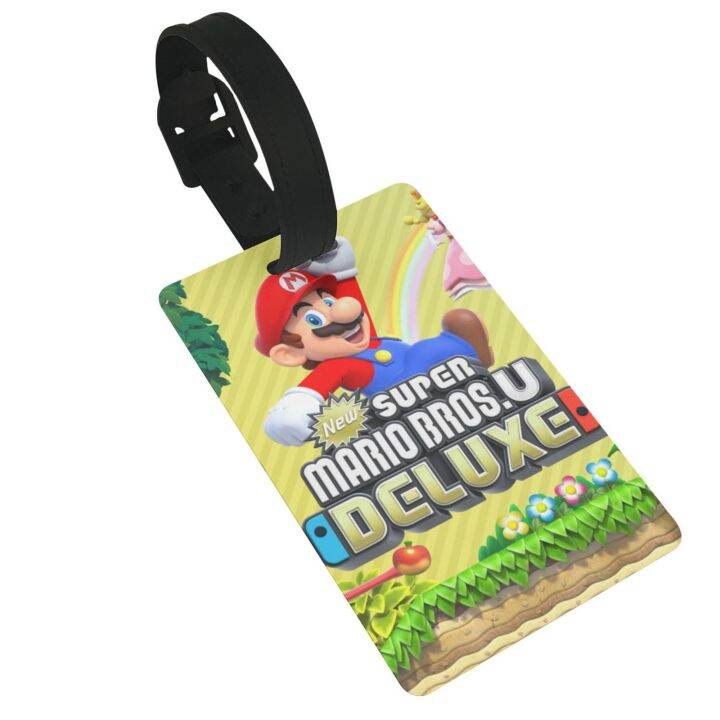 Super Mario Luggage Tag Suitcase Name ID Card Labels Identifiers PVC ...