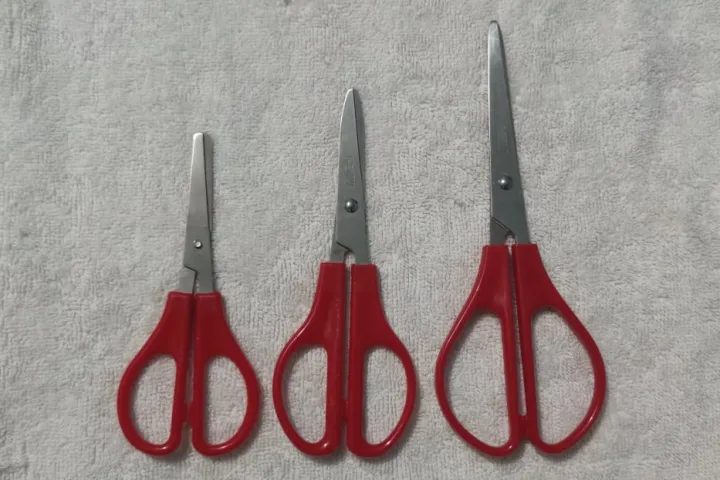 HBW Office Stainless Scissors - Assorted Colors (Small/Medium/Large ...