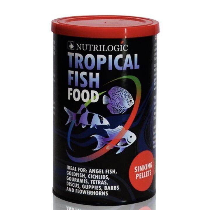Nutrilogic ®️ Discus Cichlid Angelfish Catfish Betta Tropical Sinking Pellet Fish Food 250Grams ...