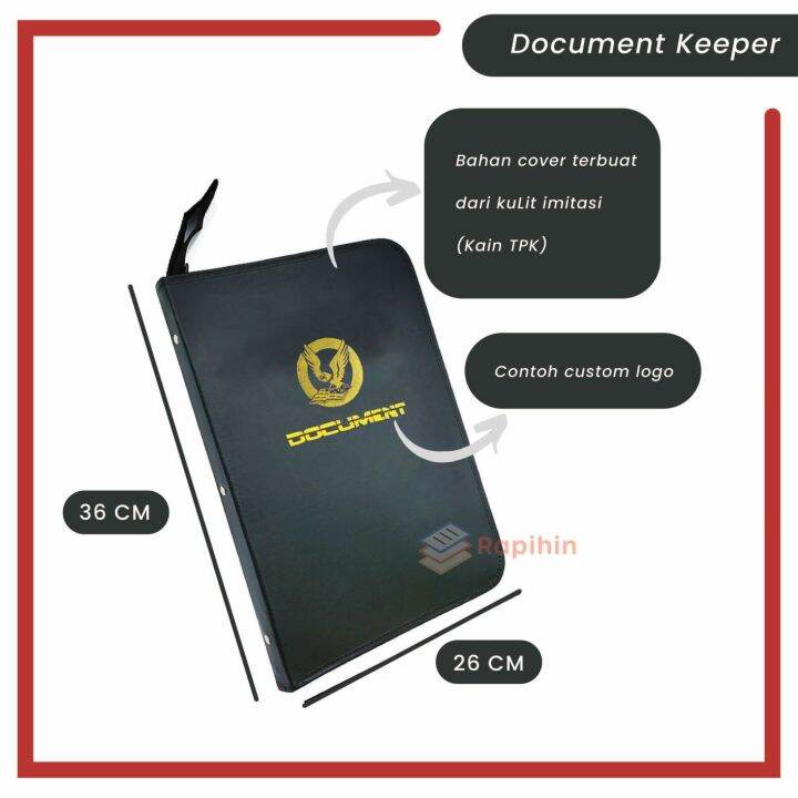 Document Keeper Map Resleting Map Anti Air Map Dokumen isi 60 Lembar Map Sertifikat Map Kulit ...