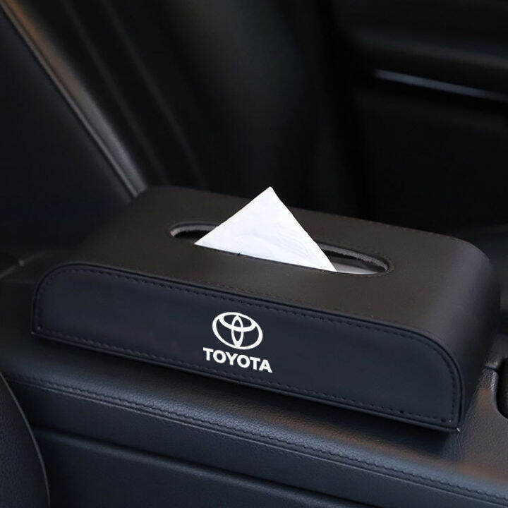BuyV Leather Tissue Box Car Toilet Paper Box Tissue Holder For Toyota ...
