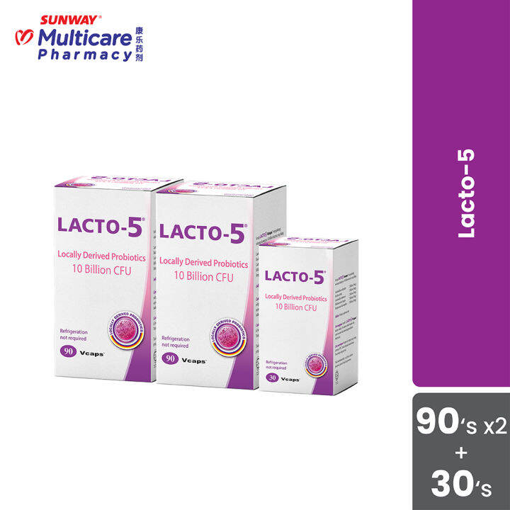 Total Health Concept Lacto-5 90's x2+ 30's | Lazada