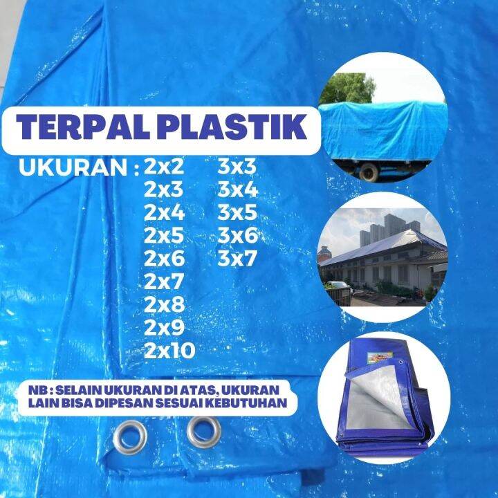 Terpal Plastik Cap Gajah A3 Ukuran 2x3/2x4/2x5/3x4/3x5 Tenda Terpal ...