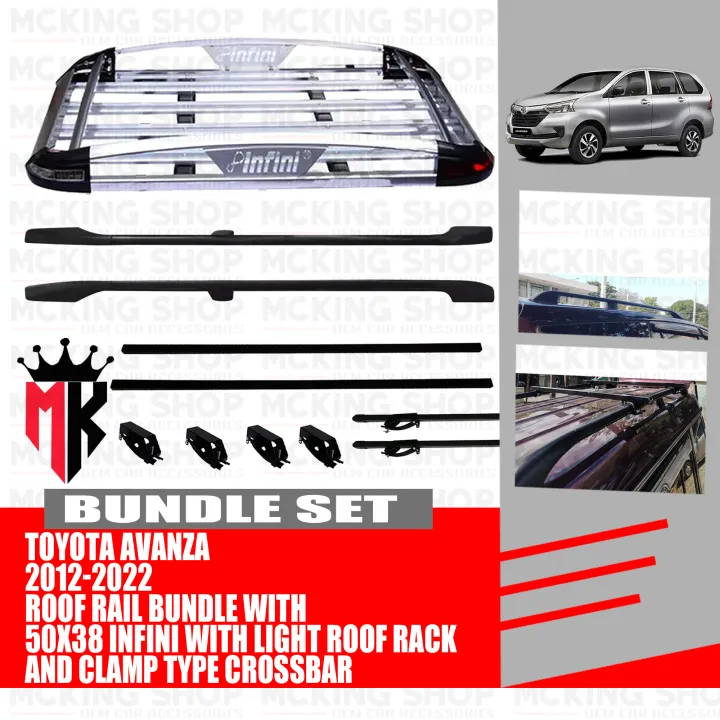 Toyota Avanza 2012-2022 Infini with Light 50x38 Roof Rack / Roofrack ...