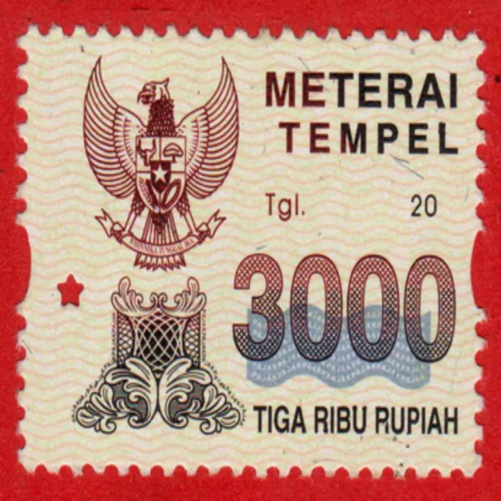 Materai Rp 3000 Pemakaian Tahun 2003 sd 2005 | Lazada Indonesia