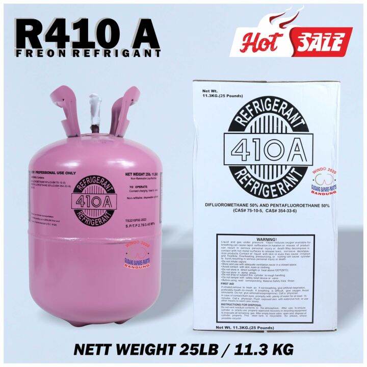 FREON R410 A REFRIGANT | PREON R 410 REFRIGANT DAN ISI TABUNG DAN ISI 11,3 KG | FREON AC R410 A ...