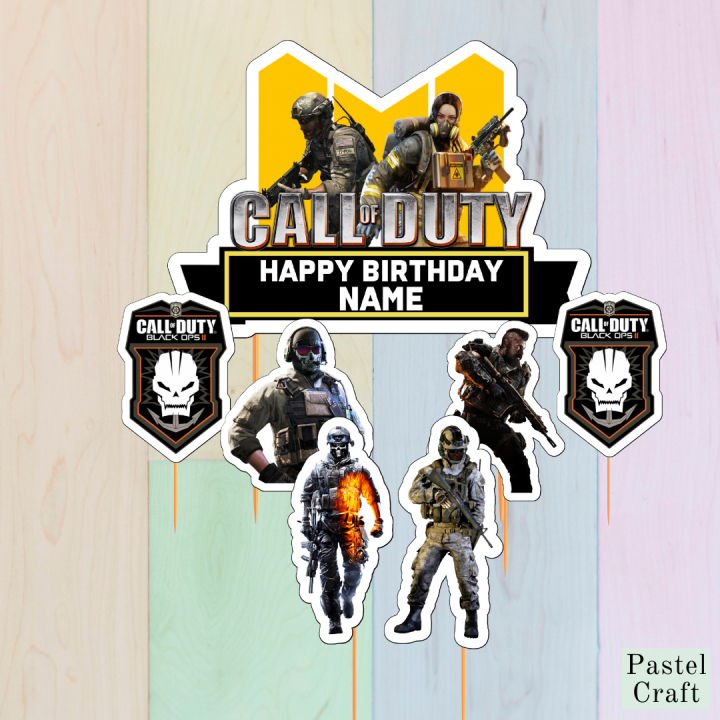 Call of Duty Customized Cake Topper for Birthday Party / Events ...