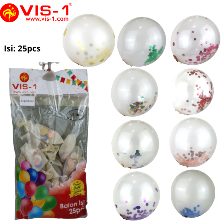 Balon isi Confetti/Balon Sequin | Lazada Indonesia