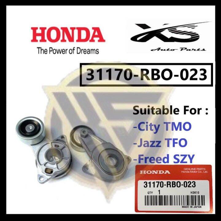 (100% Original) HONDA CITY TMO 2009-2012，FREED SZY GB3 FAN BELT TENSIONER COMPLETE 31170-RBO-J02 ...