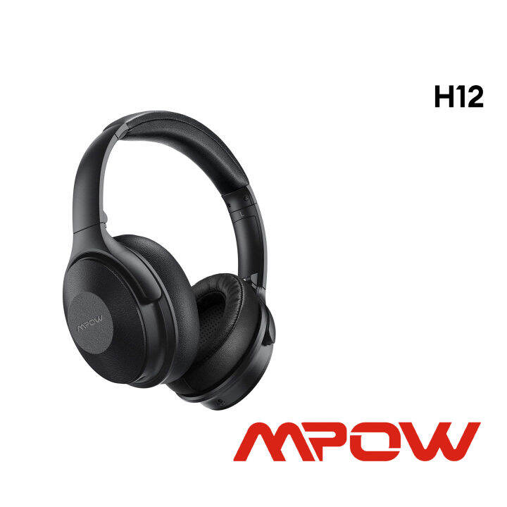 MPOW H12 IPO ANC Bluetooth Wireless And Wired Over The Ear Headphones | Lazada PH