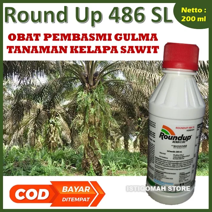 Roundup Biosorb 486 SL 200ML Obat Semprot Pembasmi Rumput Liar dan ...