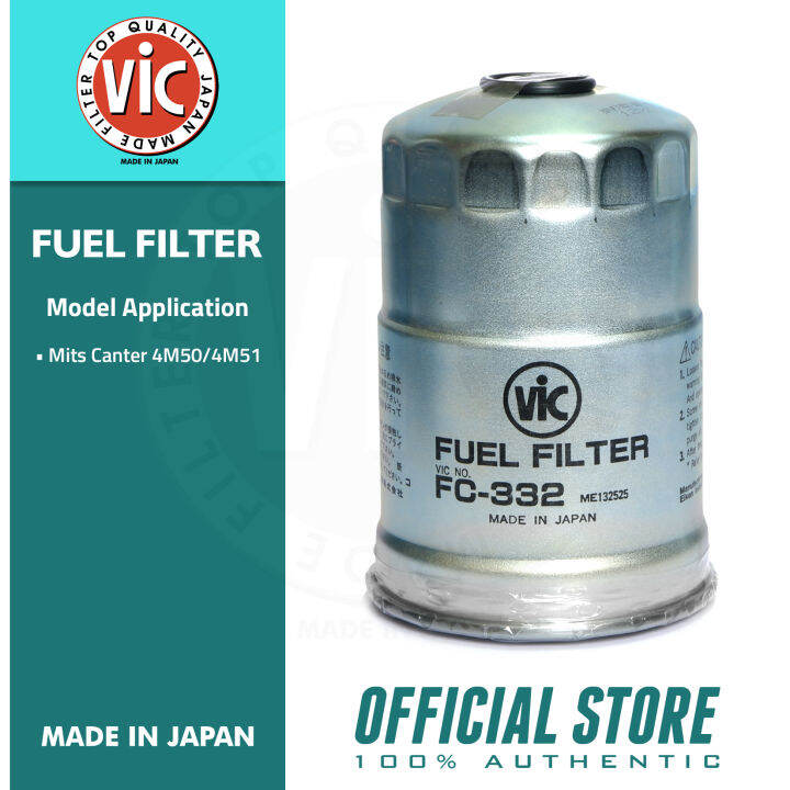 VIC Fuel Filter FC-332 for Mitsubishi Canter 4M50/4M51, L300 4N14 ...