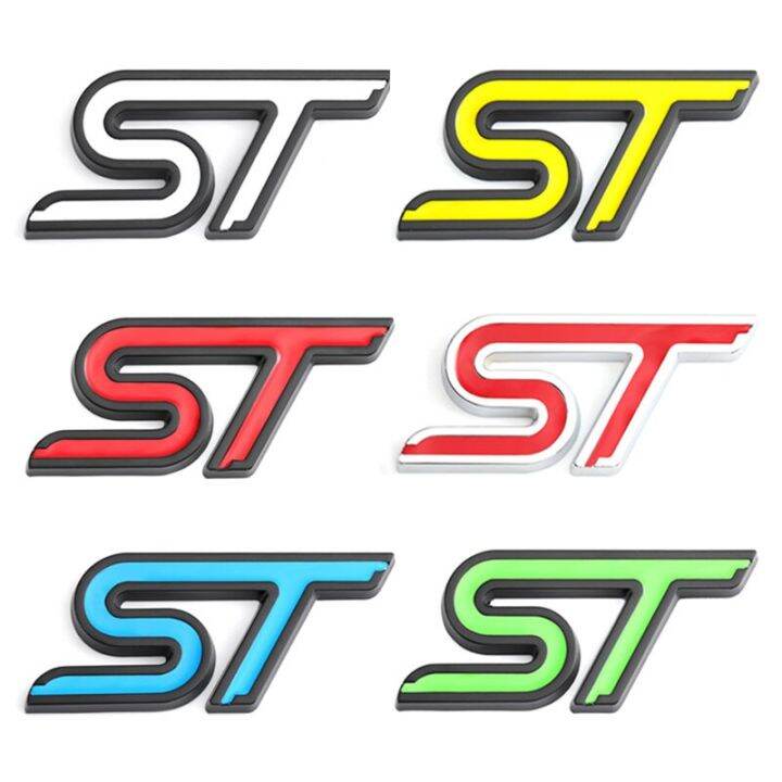 Refit 3D Car Sticker ST Emblem Badge Front Hood Grill Decal for Ford ST ...
